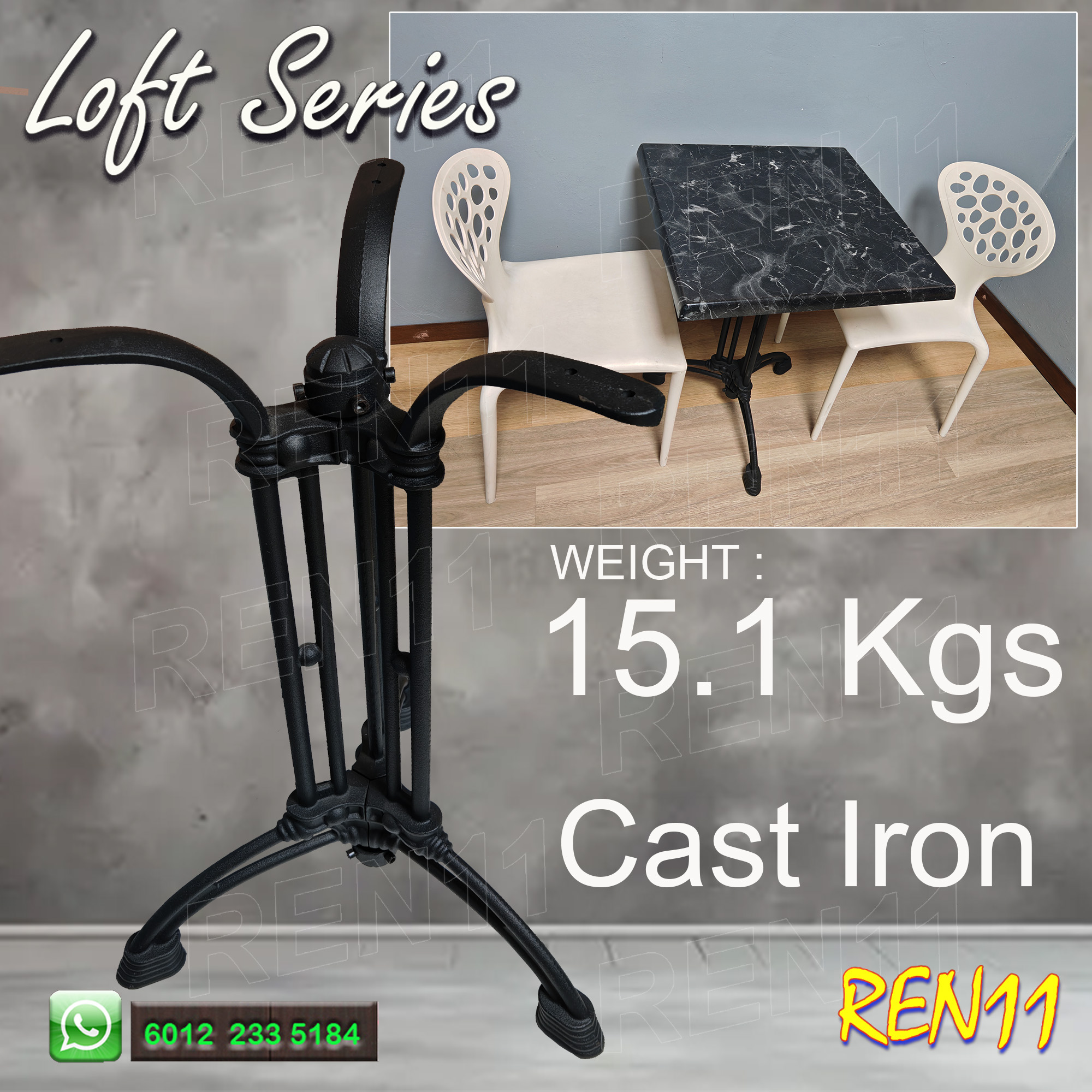 Cafe table,Table Leg, Metal Leg, Kaki besi, Kaki meja , Table Base ...