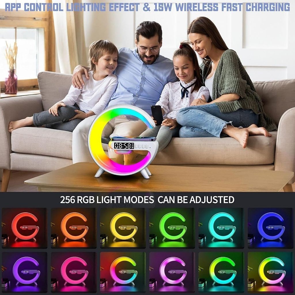 G63 4in1 Wireless Speaker LED Atmosphere Light RGB Bluetooth Speaker ...