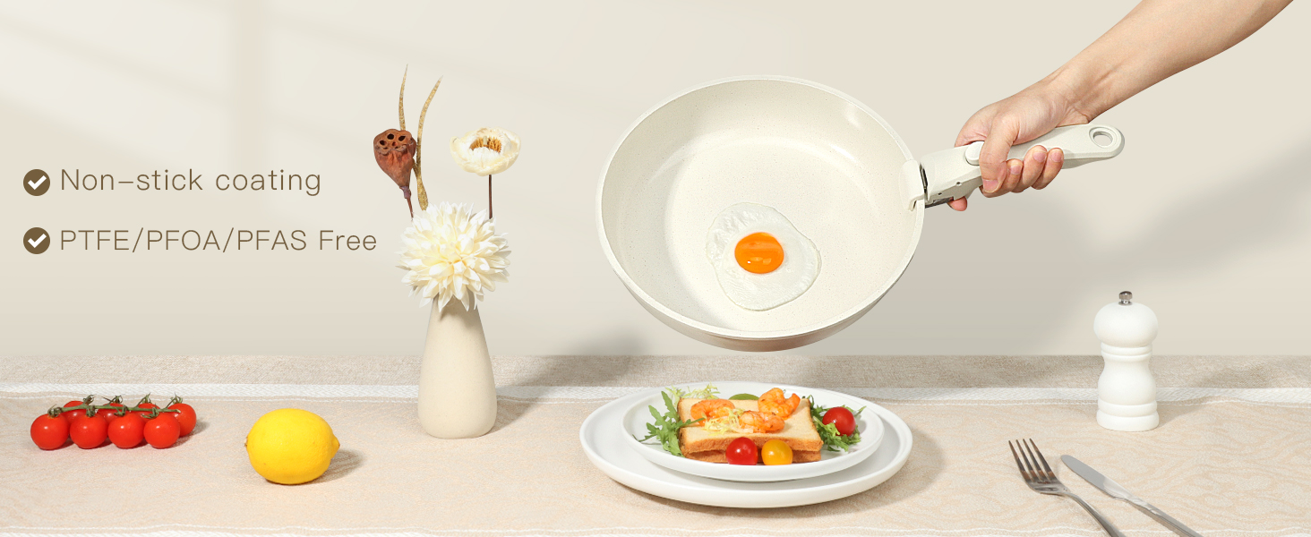 GIPP® Nonstick Cookware Set (3/5/11Pcs) Handle Removable Nonstick FryPan Wok Suitable All Stove ...