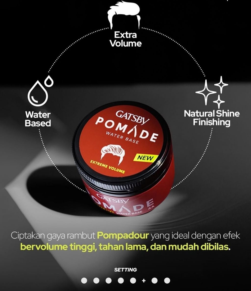gatsby stayling pomade 75g hyper lift minyak rambut | Shopee Malaysia
