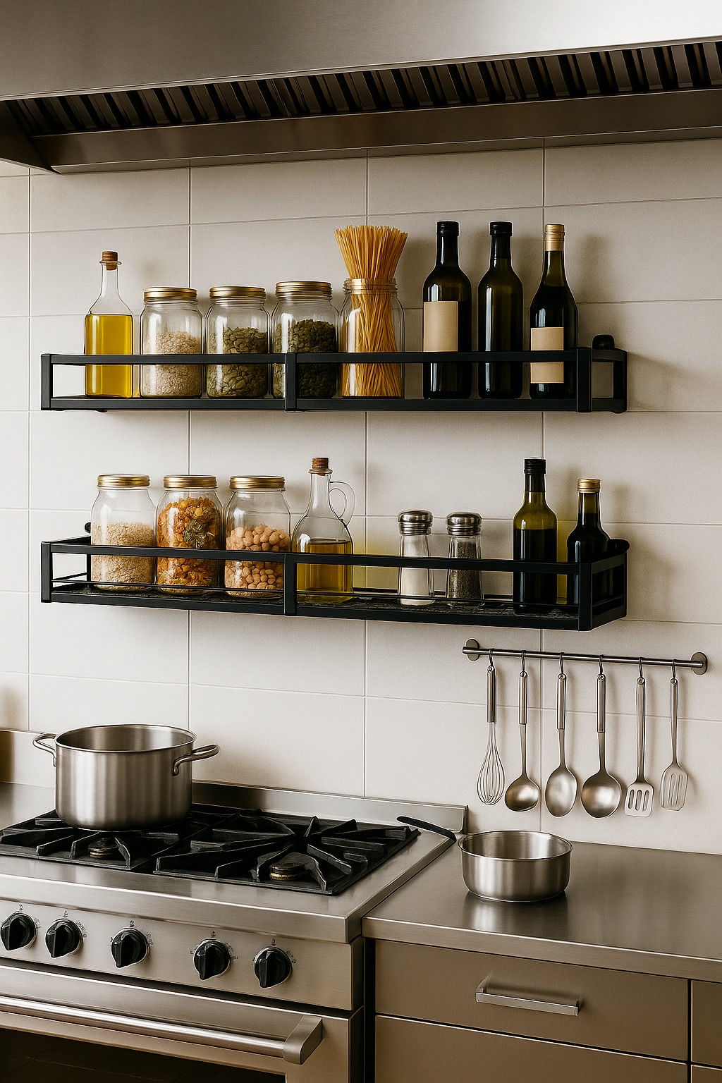 wallmount kitchen rack with expender metal decoration | Shopee Malaysia