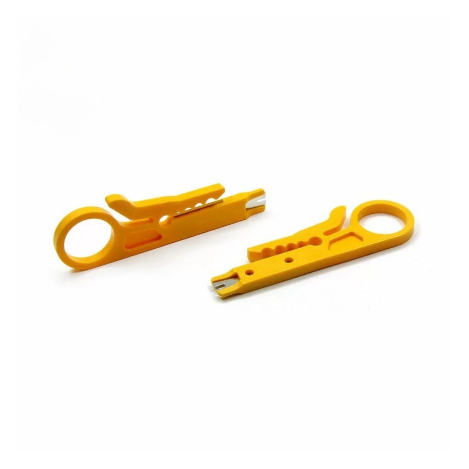 MINI Yellow Network UTP Lan Wire Punch Down Cable Wire Cutter Stripper ...