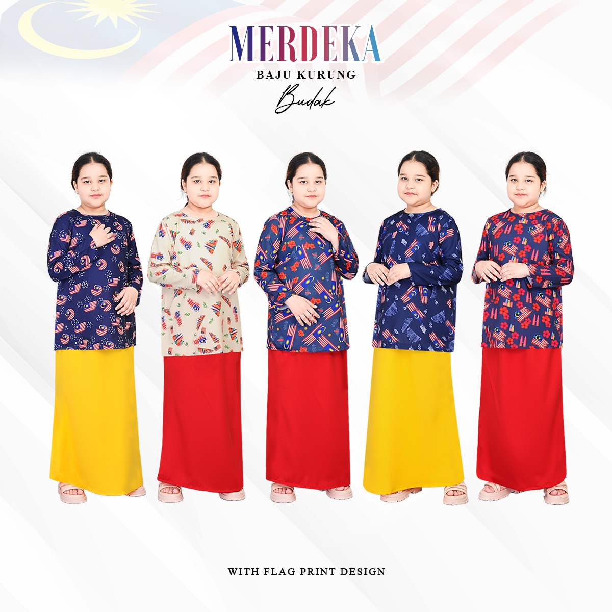 🎀Special Edition🎀 Merdeka Baju Kurung Budak by Naila Collection ...