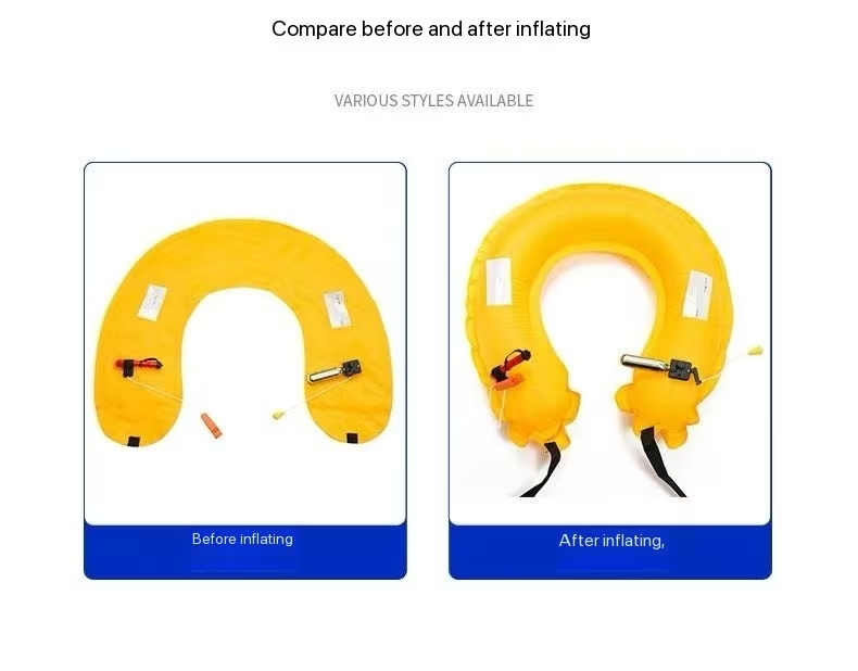 Portable emergency rescue equipment inflatable lifebuoy automatic ...