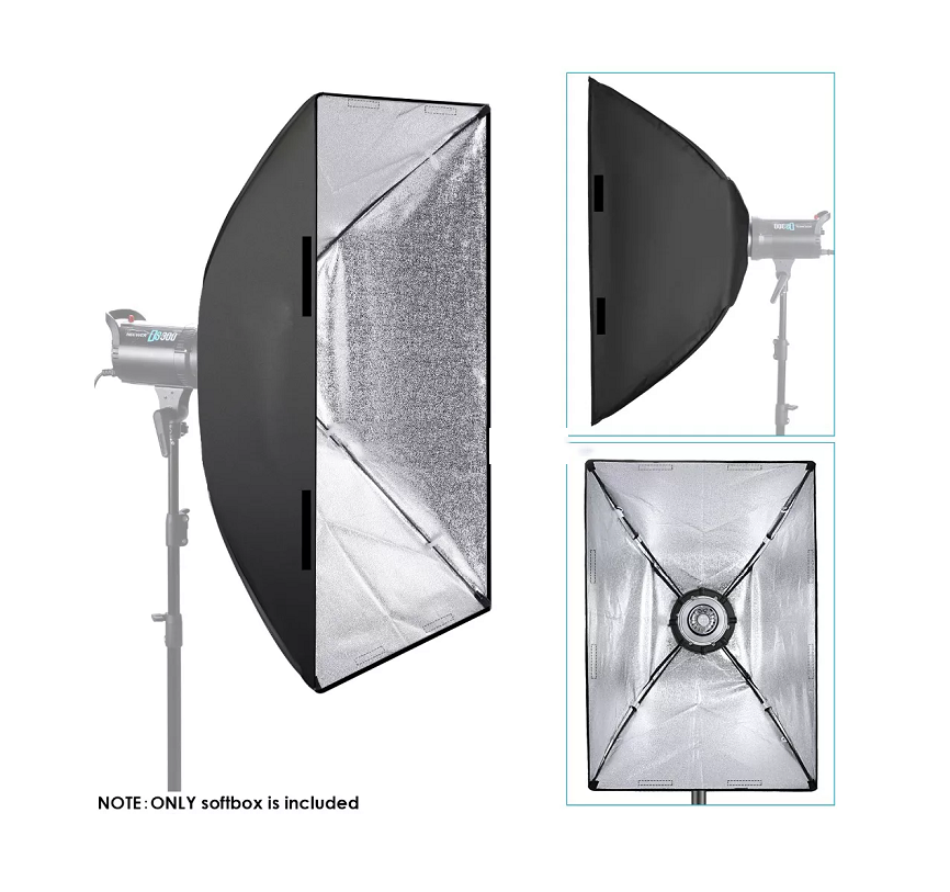 Photography softbox 60X90cm Portable Rectangular Studio Strobe Softbox ...