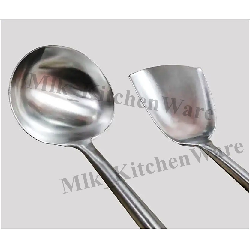 MLK Ladle Shovel Stainless Steel Wood Handle Turner Shovel Soup ...