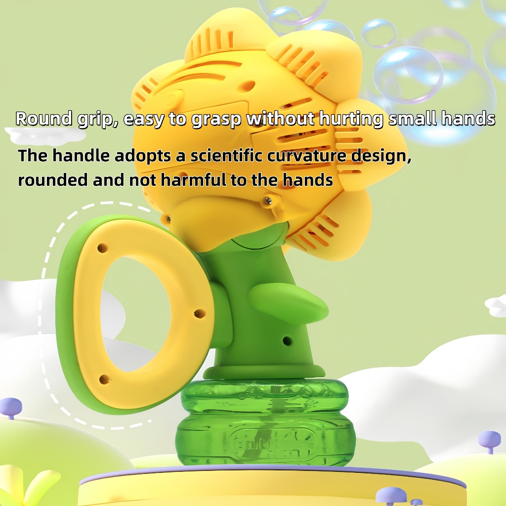 Sunflower Bubble Machine for Kids Automatic Flower Bubble Toy with ...