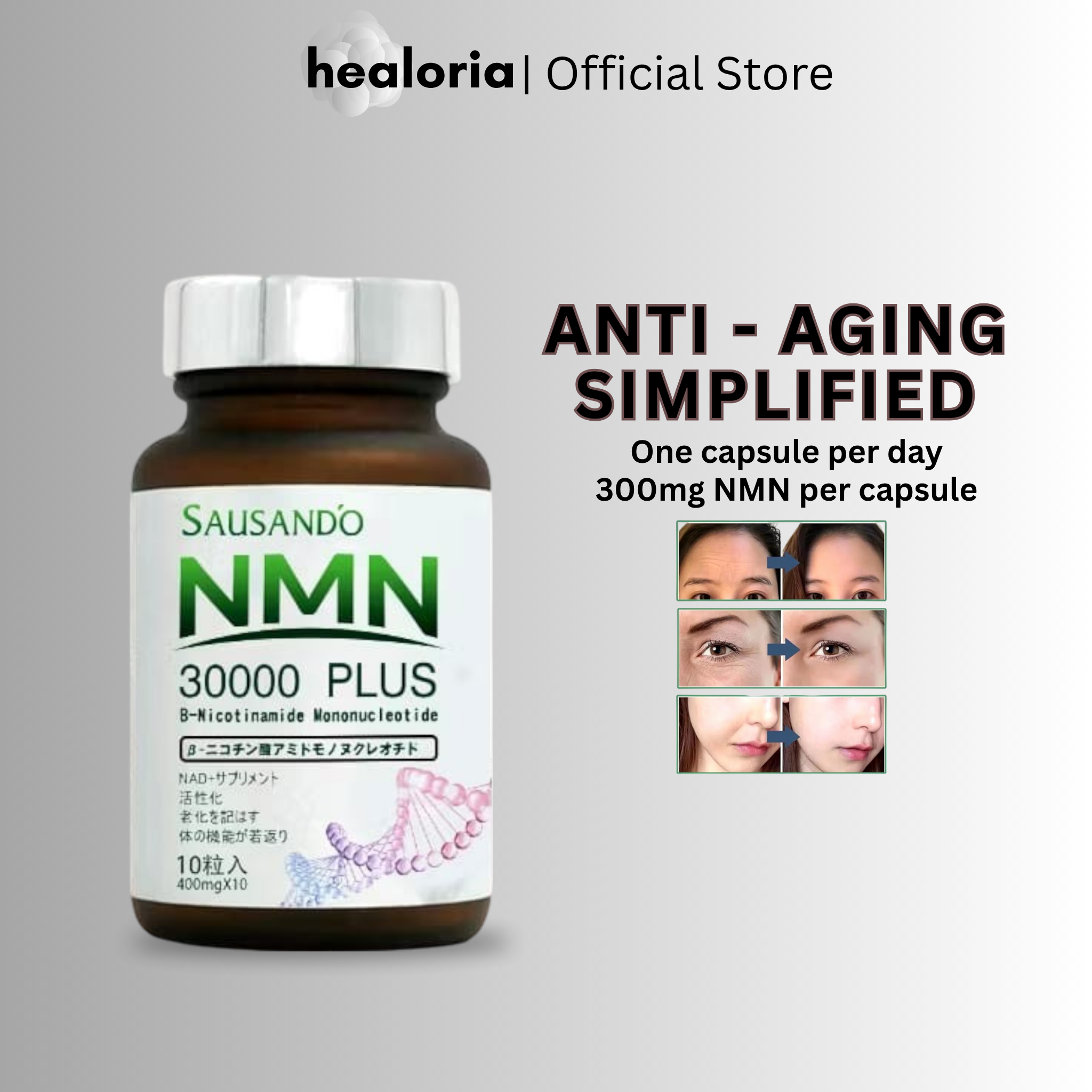 Sausando NMN (30000PLUS) Anti-Aging |Vitamin E Kapsul Anti-Kedut ...