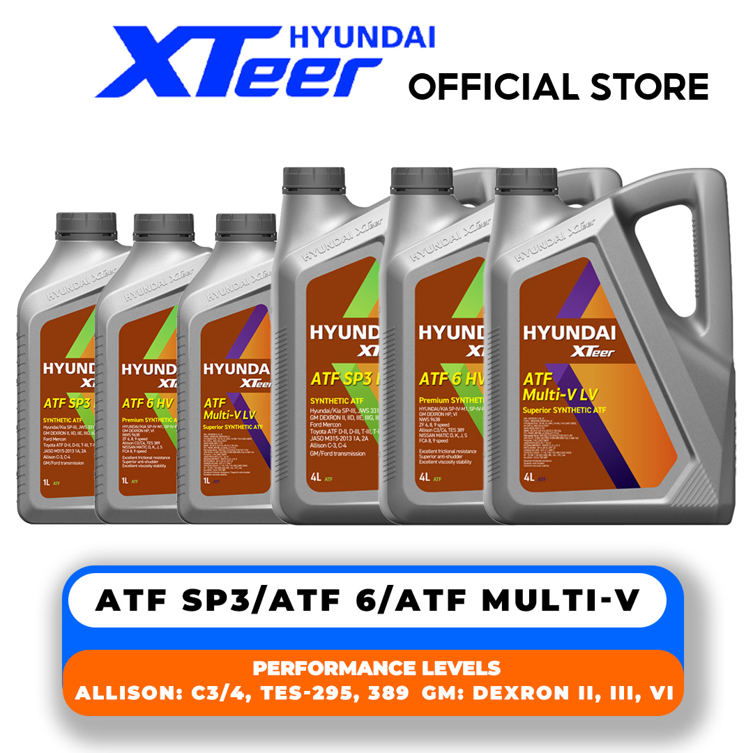 HYUNDAI XTEER ATF SP3/ATF 6/ATF MULTI-V (1L/4L) Synthetic Transmission ...