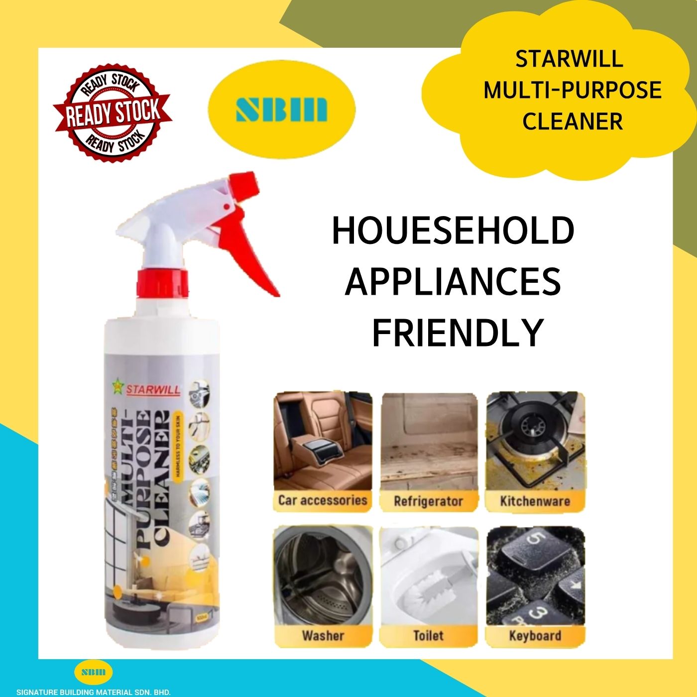 SBM - STARWILL MULTI-PURPOSE CLEANER 500ML | Shopee Malaysia