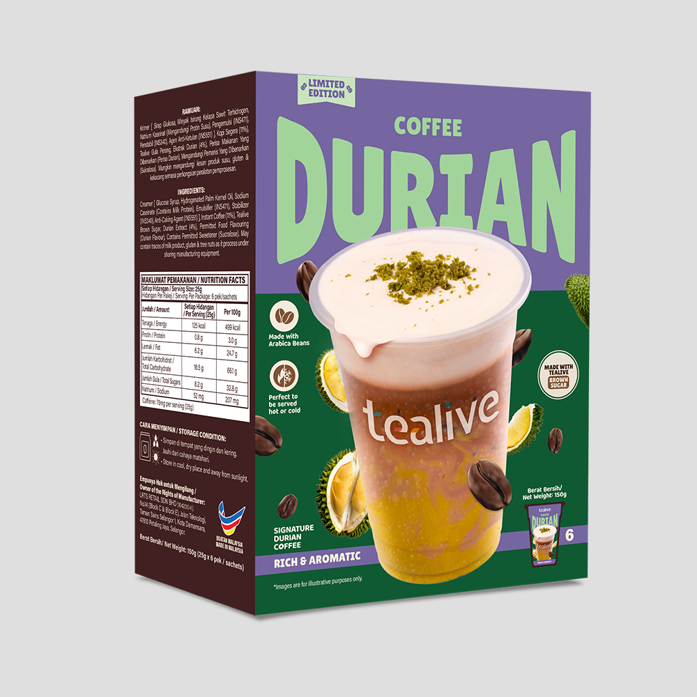 Tealive Durian Coffee 6s x 25g | Shopee Malaysia