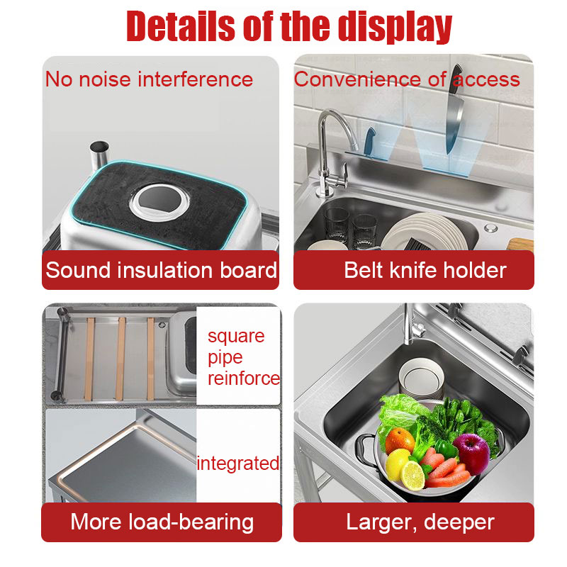 Pampasan Rust Stainless Steel Kitchen Sink 120*80CM Complete Set ...