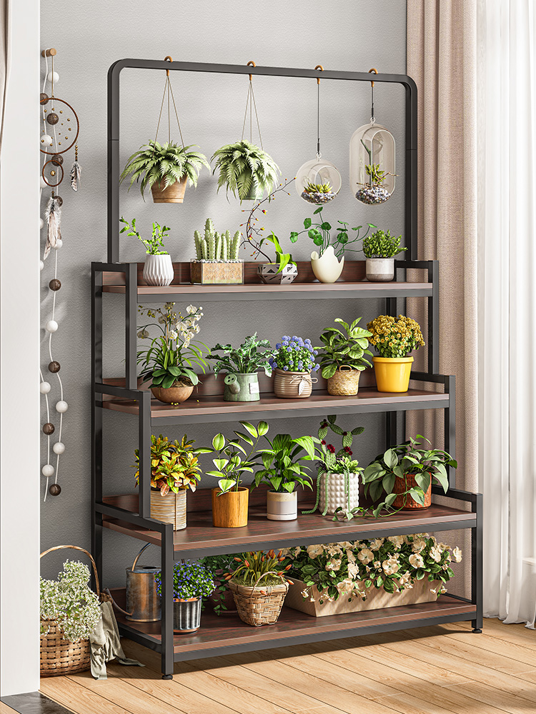 🪴𝙉𝙞𝙞𝙡𝙤𝙧🪴Tingkat 3/4 Rak Pasu Bunga Outdoor Plant Rack With Hang Balcony ...