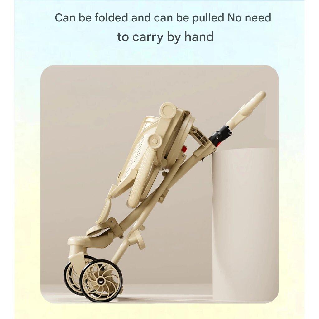 2 Way Reclining Baby Stroller Foldable Can sit or lie down Magic Trolley 360° Putaran | Shopee ...