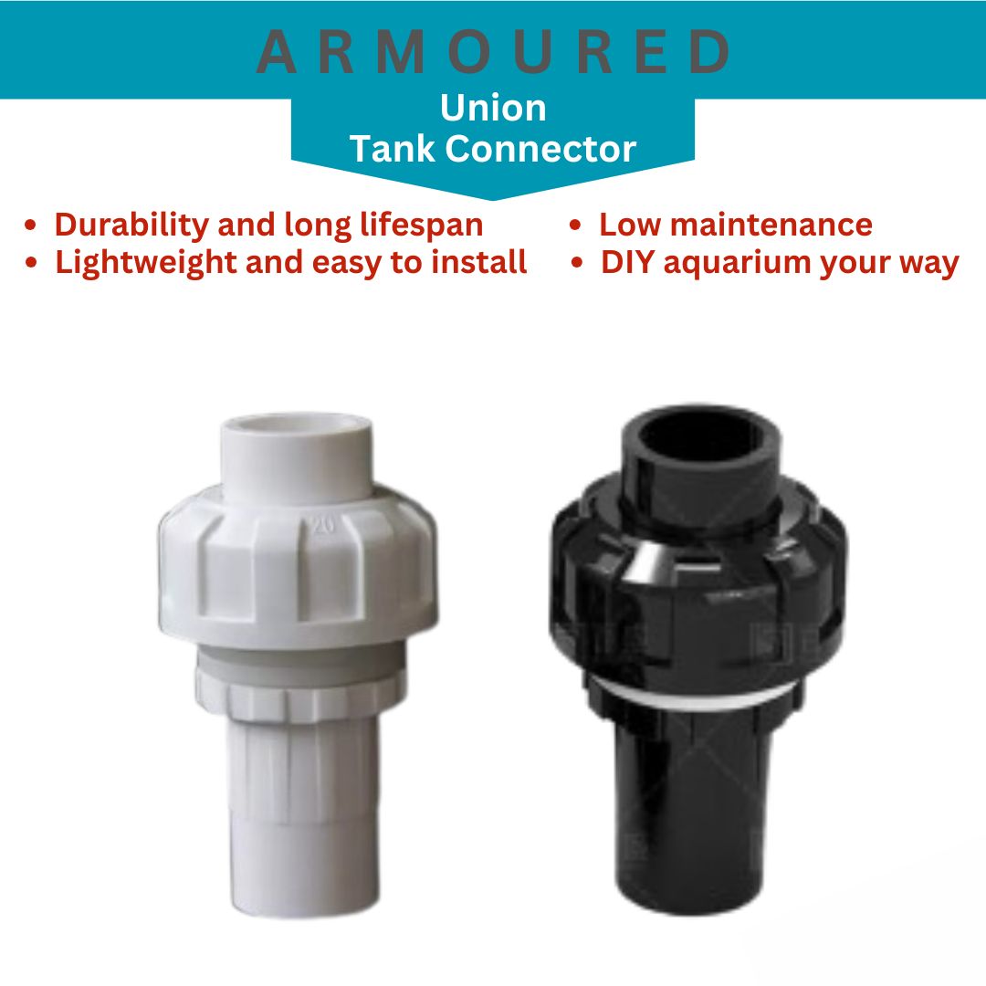 PVC Union Tank Connector Pipe Water Drainage Fitting Inlet and Outlet ...