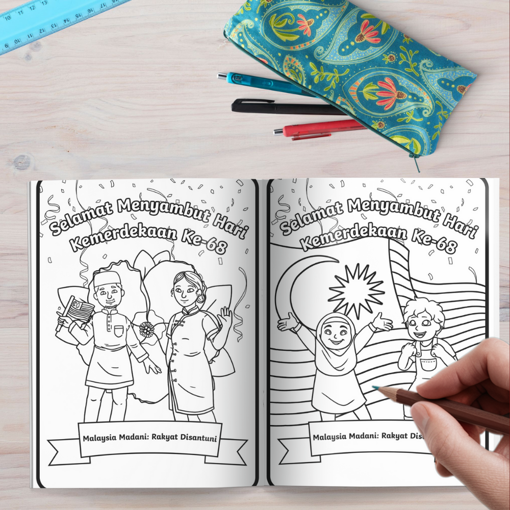 [PDF] 21 Hari Merdeka Ke-68 Coloring Pages For Kids (Edisi Terhad ...