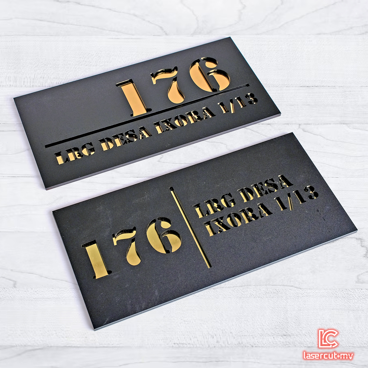 Modern Nombor Rumah | House Number Plate Custom Signage Cantik No Plat ...