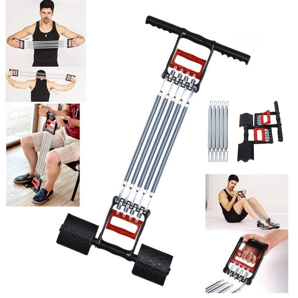 🔥Free glove🎁 Chest Muscle Expander With Hand Gripper And Pedal Pull ...
