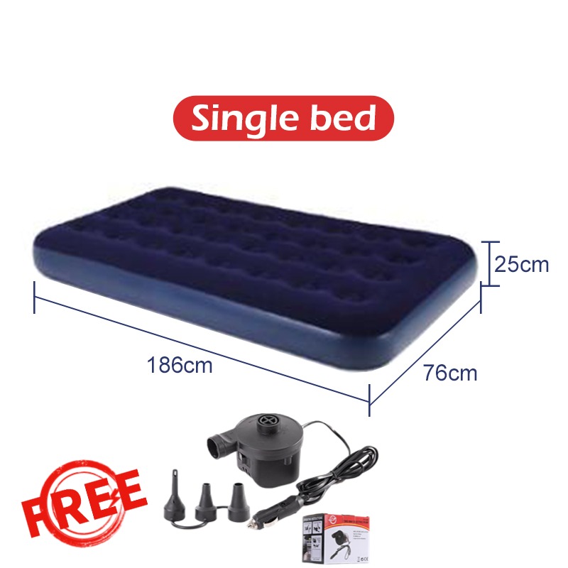 [Free pump] folding Inflatable bed Airbed Mattress tilam angin camping ...