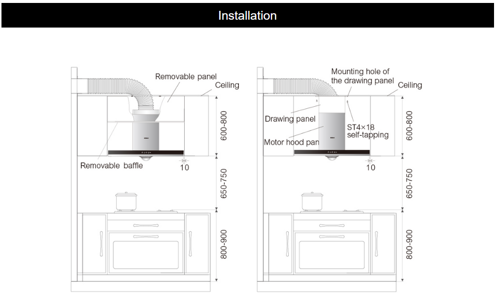 ROBAM Package Cooker Hood (A817) + Gas Hob (B272 / W2985 / ZG830B) Kitchen Stove COMBO SET ...