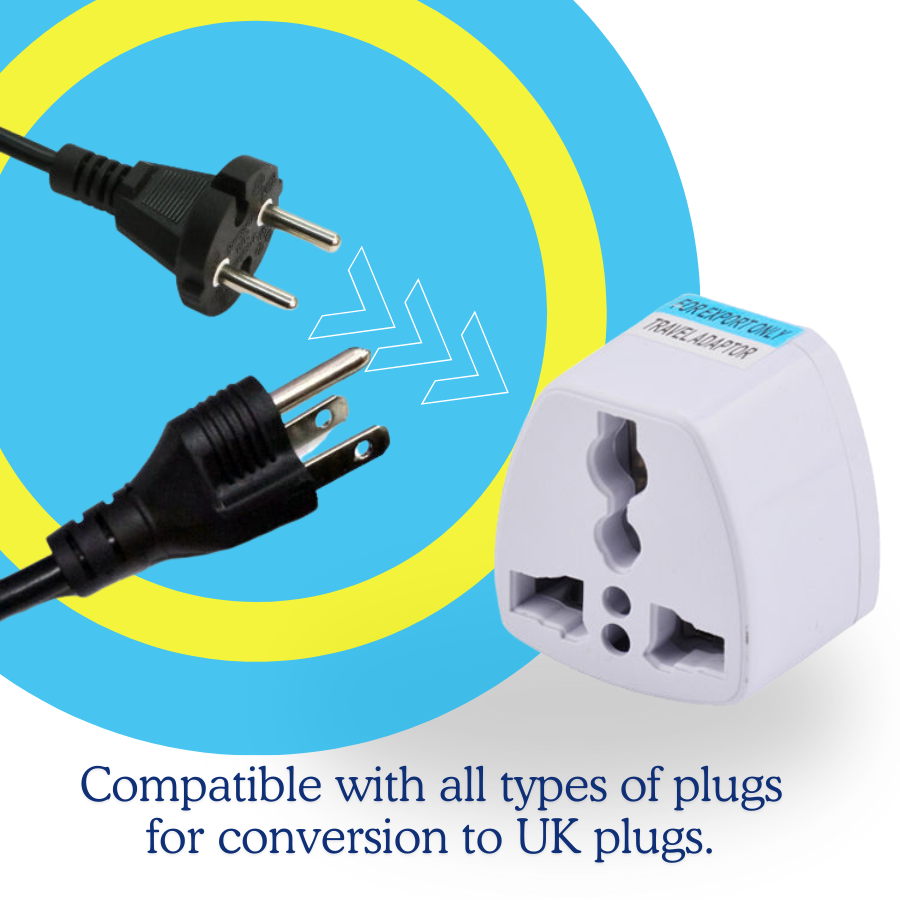 AC Plug Universal Adapter Plug Socket Travel Adapter US EU China to UK ...