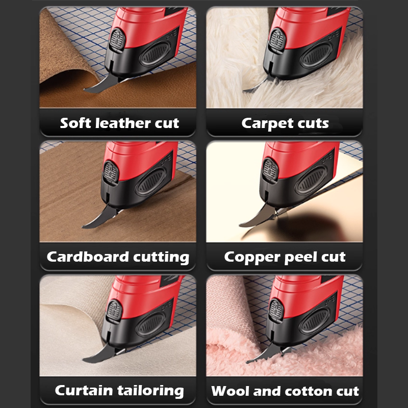 REAIM Electric Cloth Cutter Cordless Scissors Tungsten Steel Cutter ...