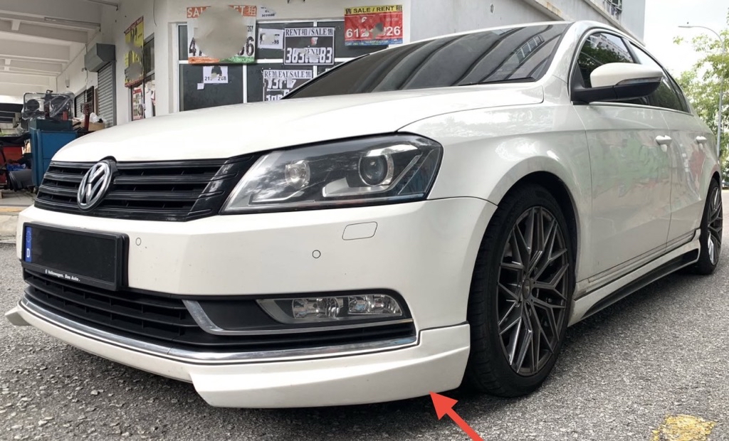 Volkswagen Passat B7 FRONT SKIRT Sportivo Bodykit SkirtingPU NO PAINT ...