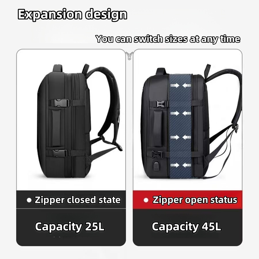 Multi-functional Large Capacity Backpack - For Travel, Work & School ...