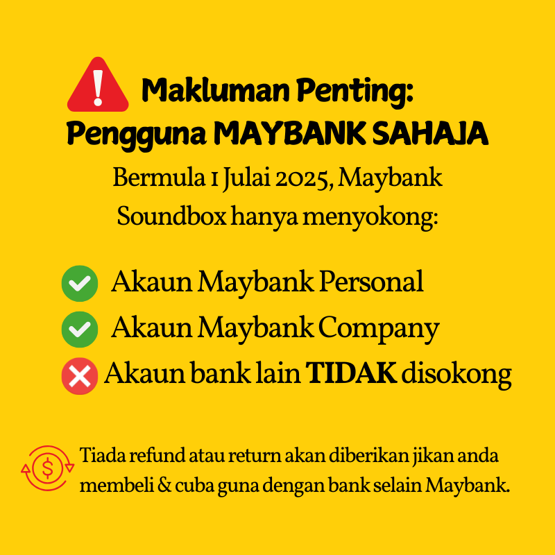 [Maybank User Only] Maybank Soundbox MAE Soundbox QRPay Biz (Ewallet ...