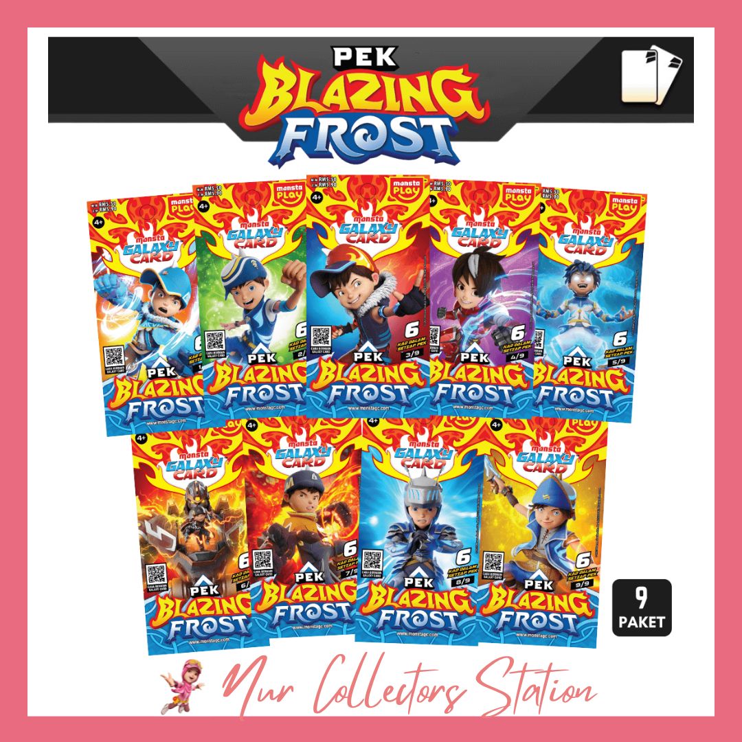BOBOIBOY : MONSTA GALAXY CARD PEK BLAZING FROST (1 PEK SAHAJA) | Shopee ...