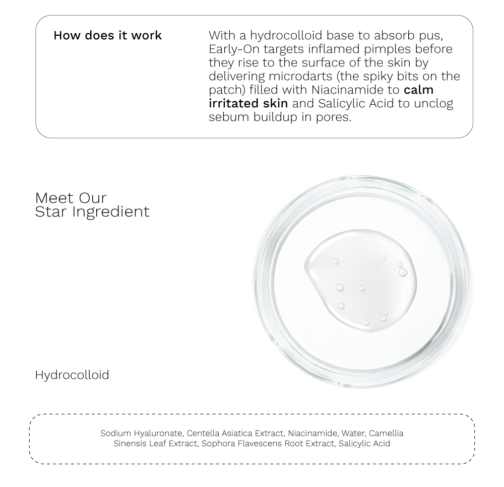 Goteskin Early-On Microdart Acne Patches (9Pcs) - Microneedle Pimple ...