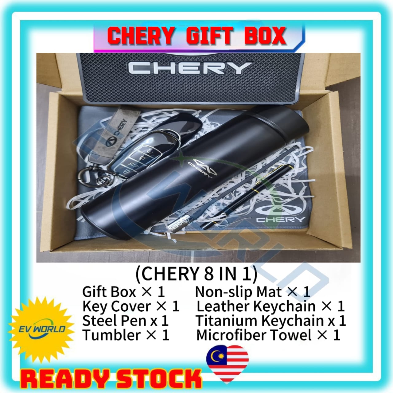 【CR01 READY STOCK】CHERY 9 in 1 Premium Gift Set CHERY 8 in 1 Creative Gift Box Super Value Gift ...