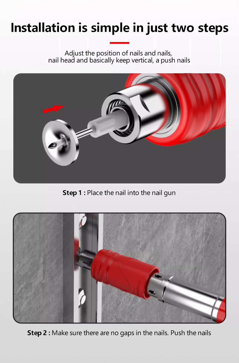 8.5mm Industry Steel Nail Heavy Duty Punch Gun Concrete Rivet For ...