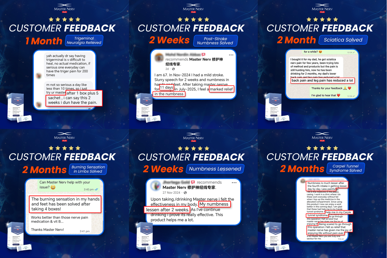 【MASTER NERV】PLUS Nerve Pain Repair High Cholesterol Blood Pressure ...