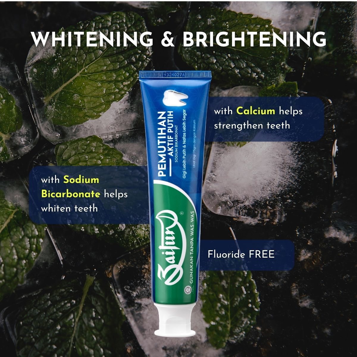 Zaitun Whitening Toothpaste 175g / Zaitun Ubat Gigi Pemutihan 175g ...