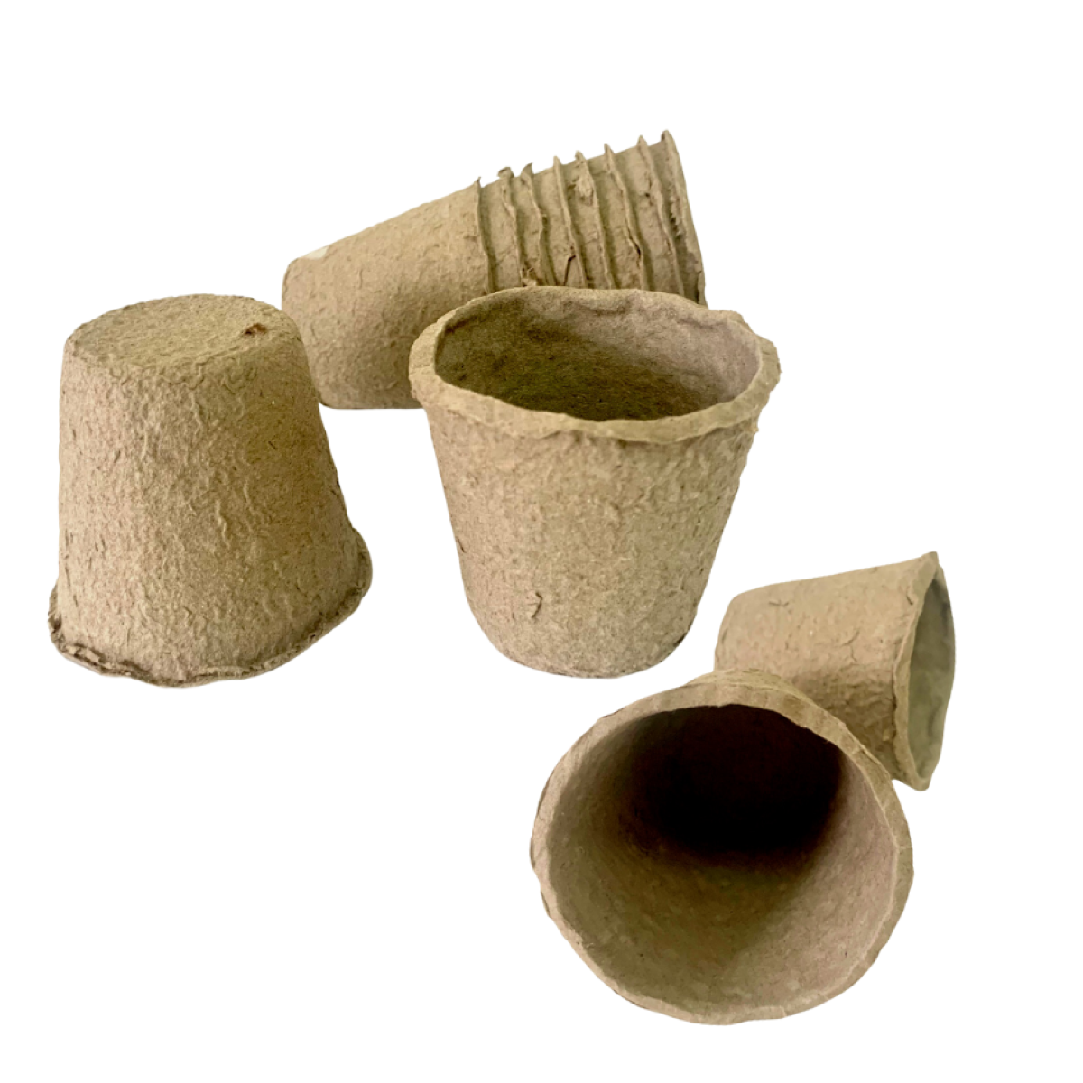 50 pcs (6cm) Biodegradable Organic Paper Pulp Pot Plant Seedling ...