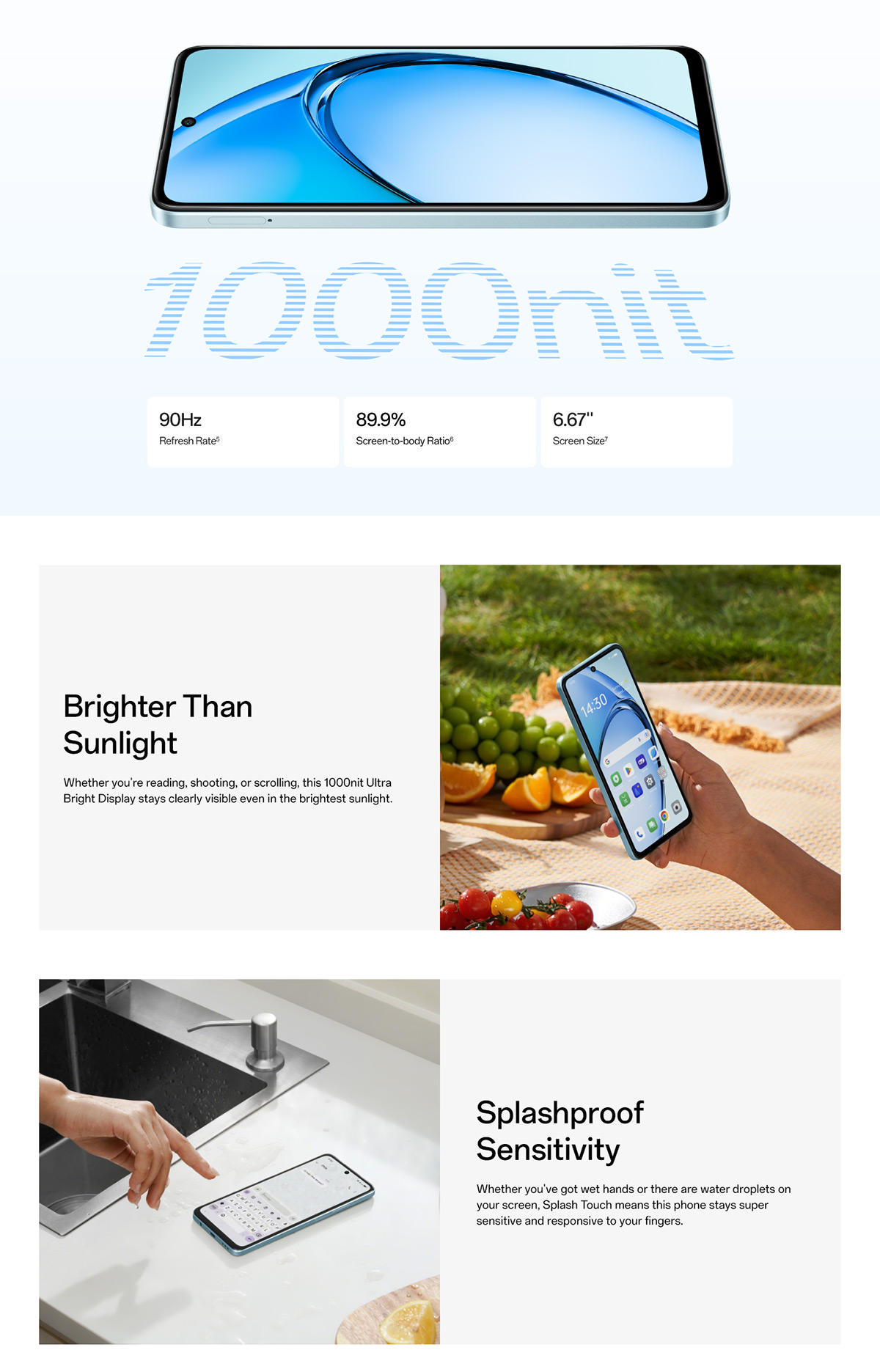 Oppo A3x 4G LTE/CPH2641 (4GB+64GB) (4GB+128GB) (6GB+128GB) Original ...