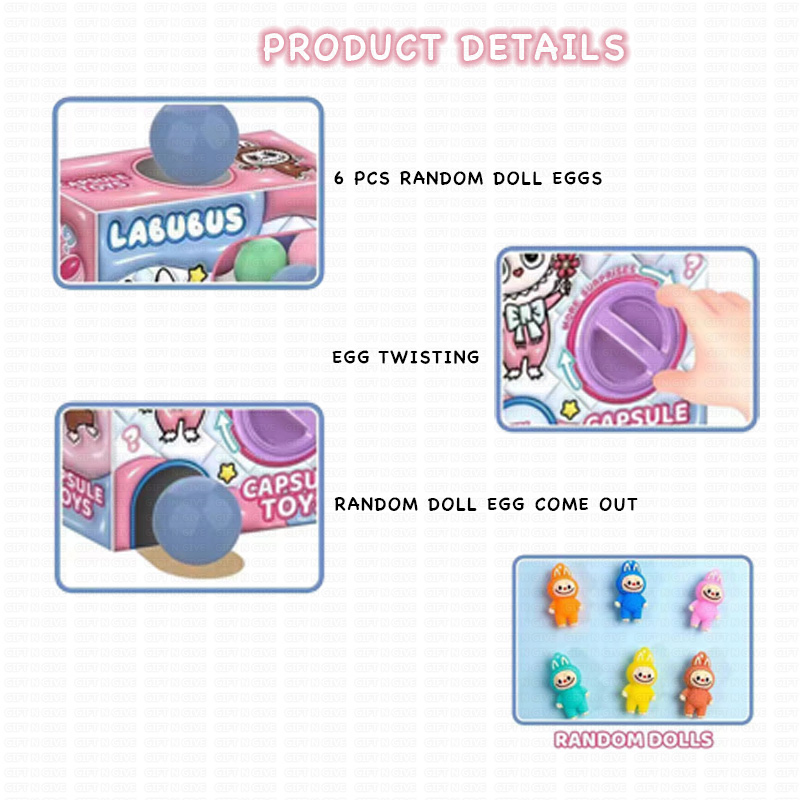 Egg Twisting Capsule Vending Machine Gacha Gashapon Blind Box Surprise ...