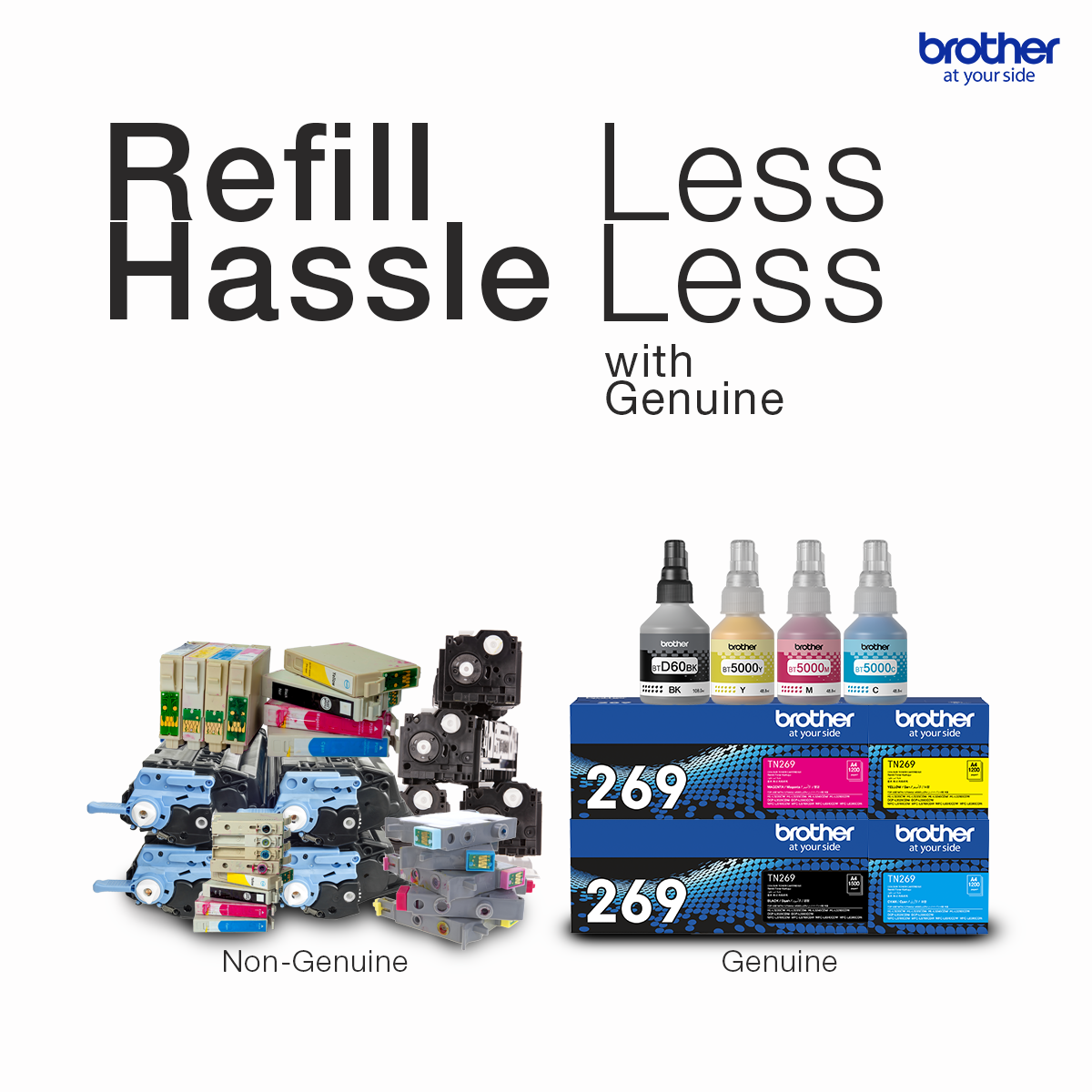 Brother TN-269 Cyan Magenta Yellow Black Original Colour Toner Cartridge for HL-L3240CDW DCP ...