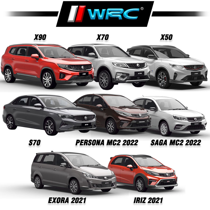 DTK Proton Exora Iriz Persona Saga X50 X70 X90 S70 3D Round 11.5cm Logo ...