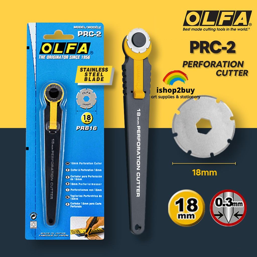 OLFA Perforation Cutter 18mm PRC-2 Refill Perforation Blades PRB18-2 | Shopee Malaysia