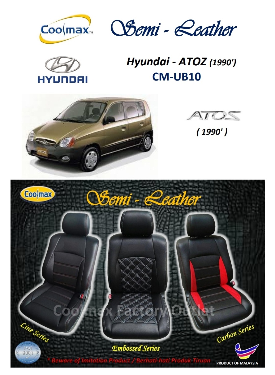 Coolmax - Semi Leather : Hyundai Atoz / Atos ( Car Seat Cover full-set ...