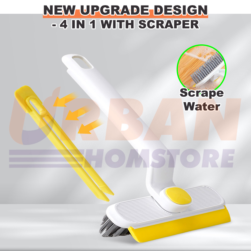 UBH 4 In 1 Hand brush Toilet scrubber V shape 360 rotate Handheld brush ...