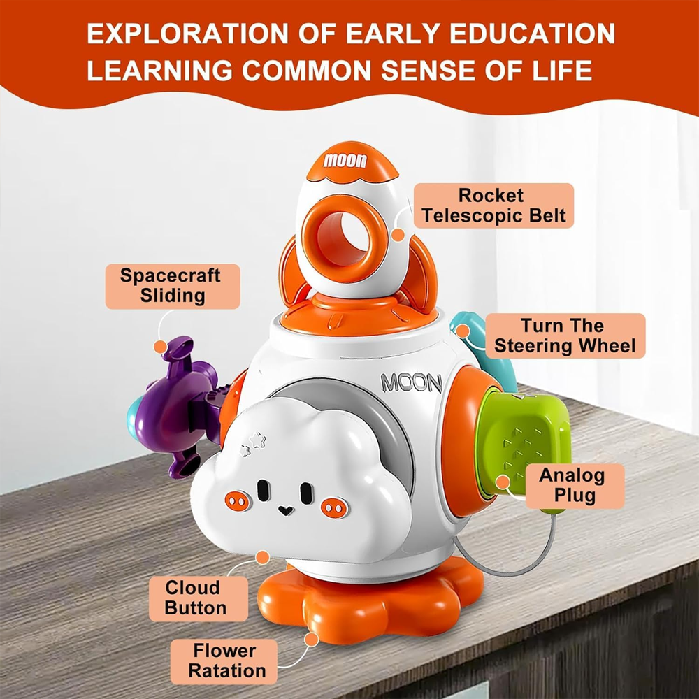 Realeos Baby Kids Montessori Busy Cube Ball Early Learning Unlock Toy ...