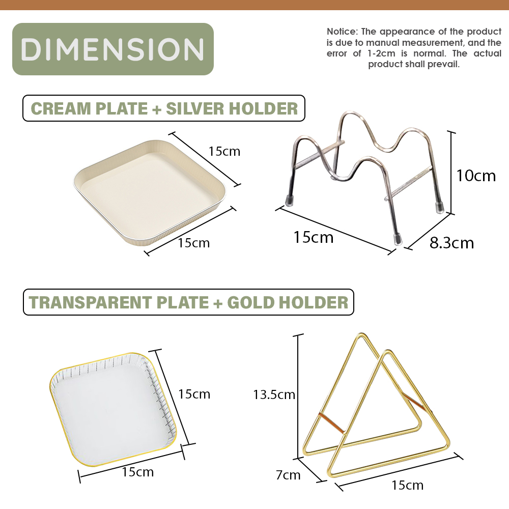 Worthbuy Snack Plate Set Dried Fruit Tray Spit Bone Dish Dessert Plate ...