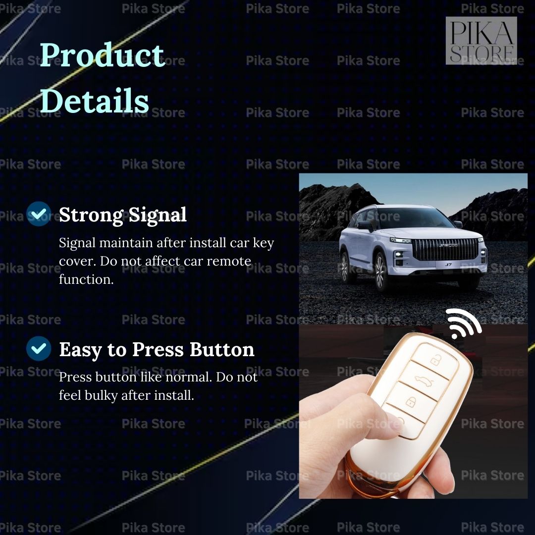 Jaecoo J7 Key Cover Car Key Case Casing Cover Holder Sarung Kunci ...