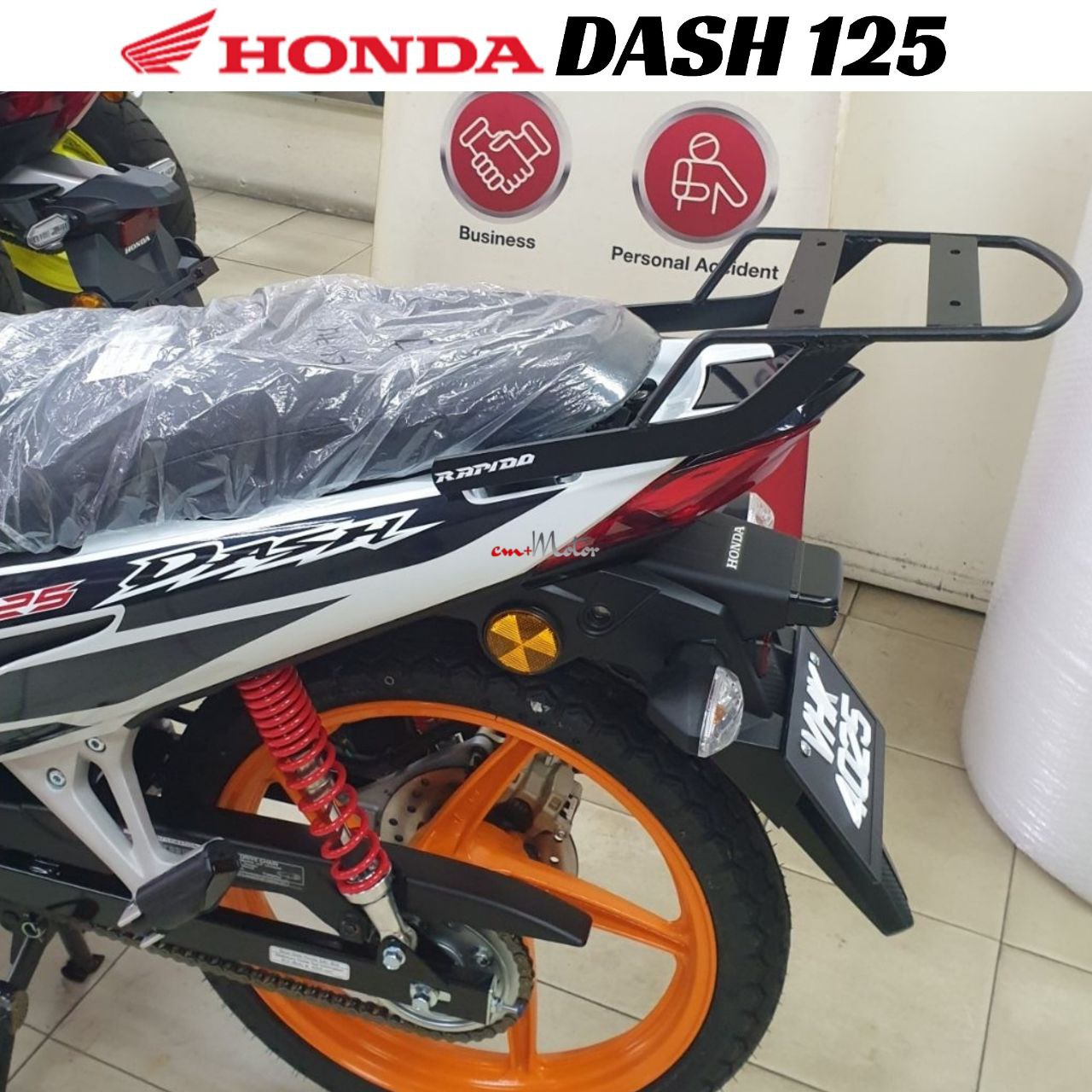 GS 36L (ADV) BOX +RAPIDO MONORACK VRACK Motorcycle HONDA RSX RS150 EX5 ...