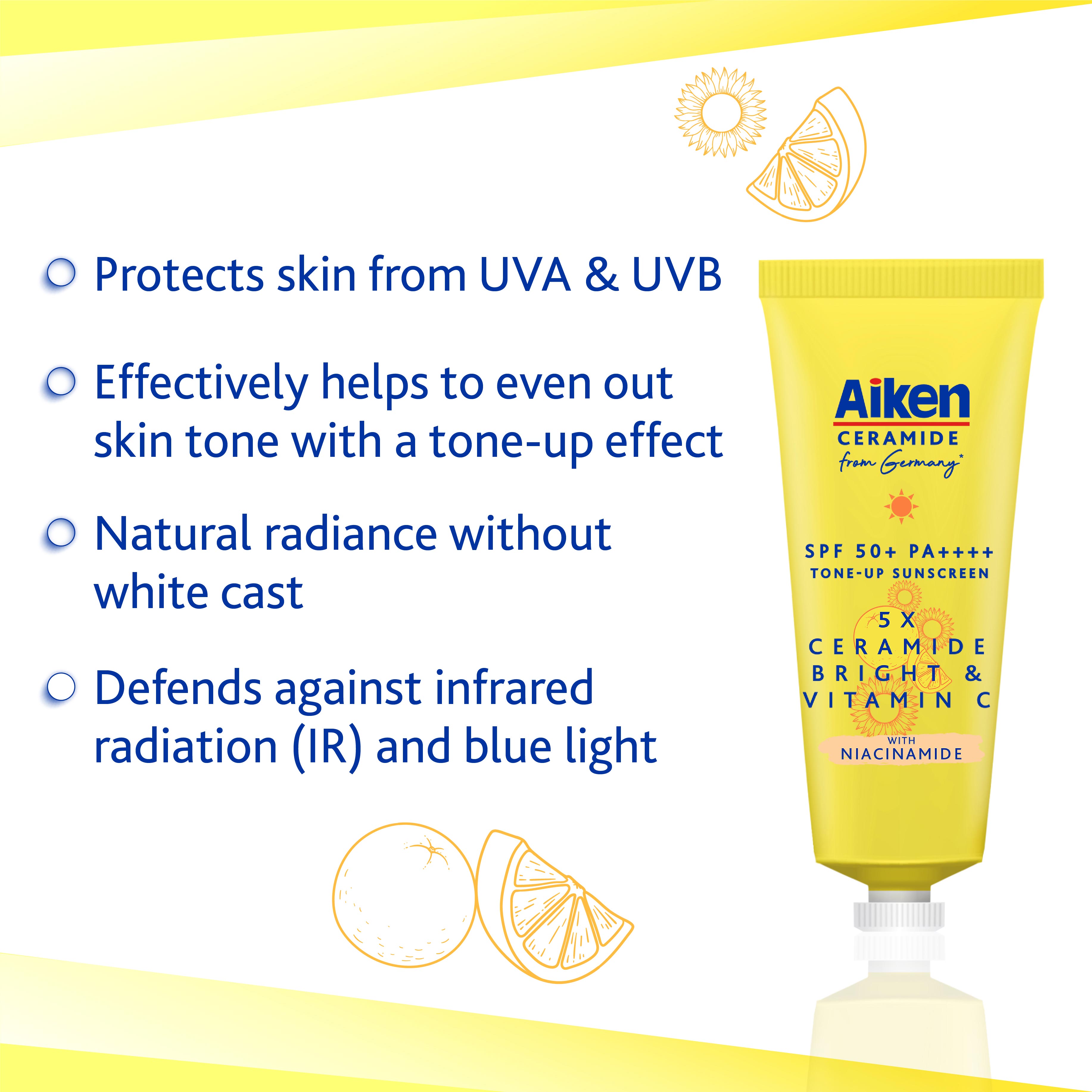 Aiken 5x Ceramide Bright Micellar Set | Micellar Water | Sunscreen ...