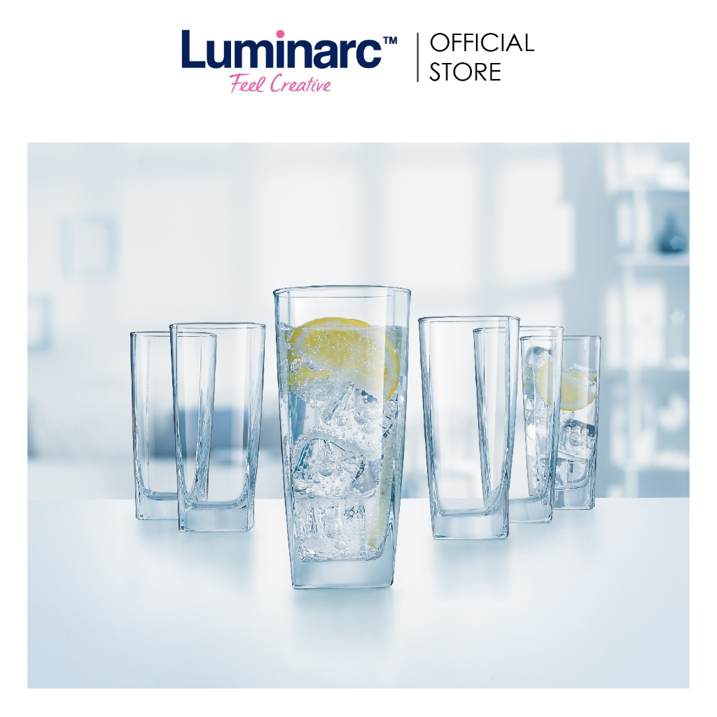 Luminarc 6Pcs Sterling Highball Water Glass Set - (330ML) [Model: G2519 ...