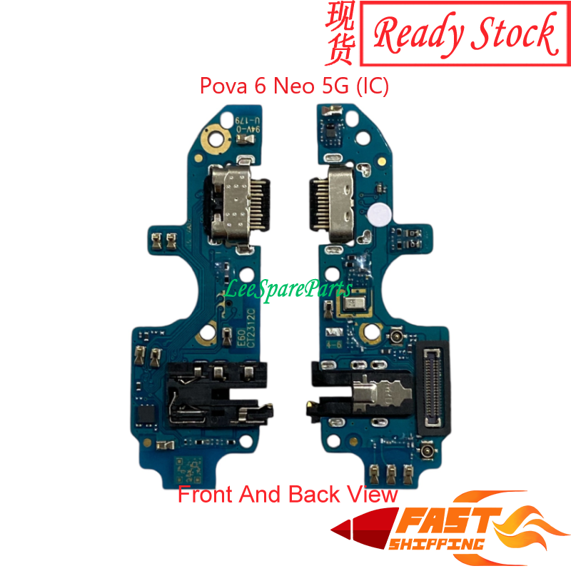 Tecno Pova 6 Pro / Pova 6 Neo Charging Board USB Port Pin Mic Handfree ...
